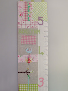 Roxy Creations: Growth chart made to order for Adelynn