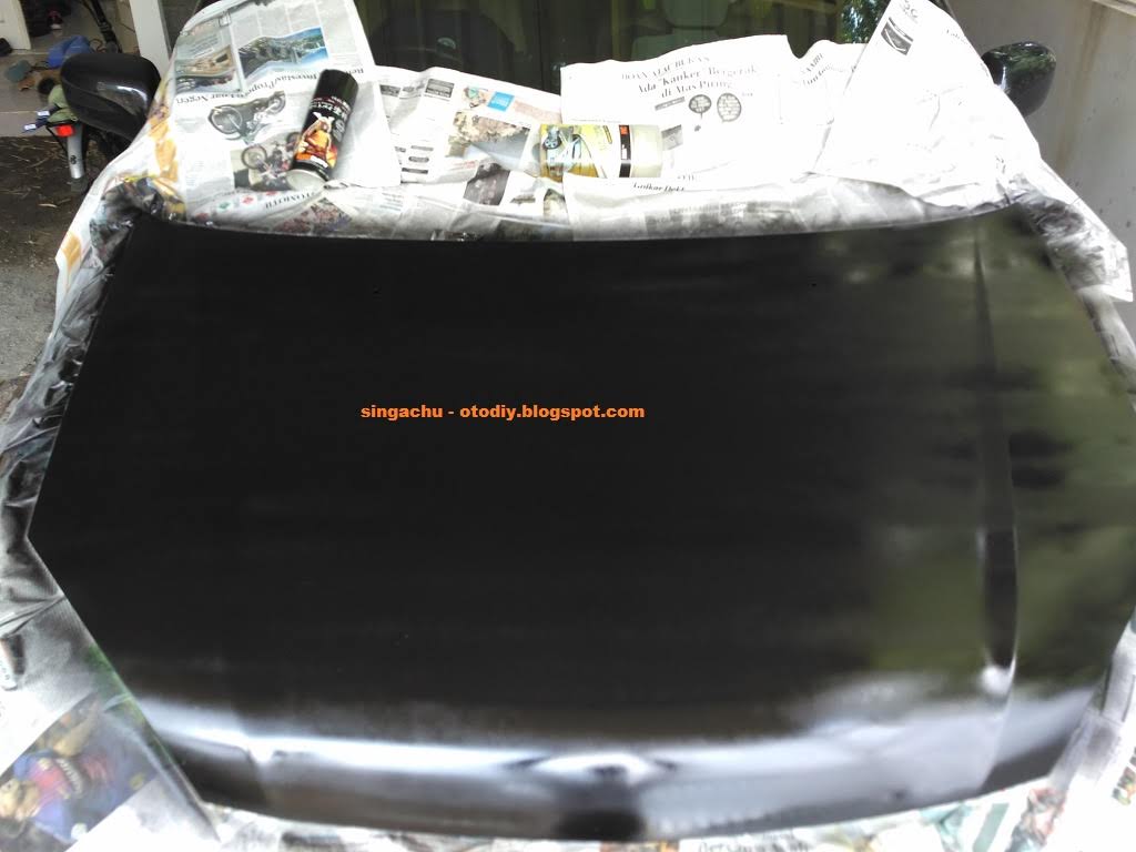 DIY : cat kap mesin aerio dengan Samurai Paint