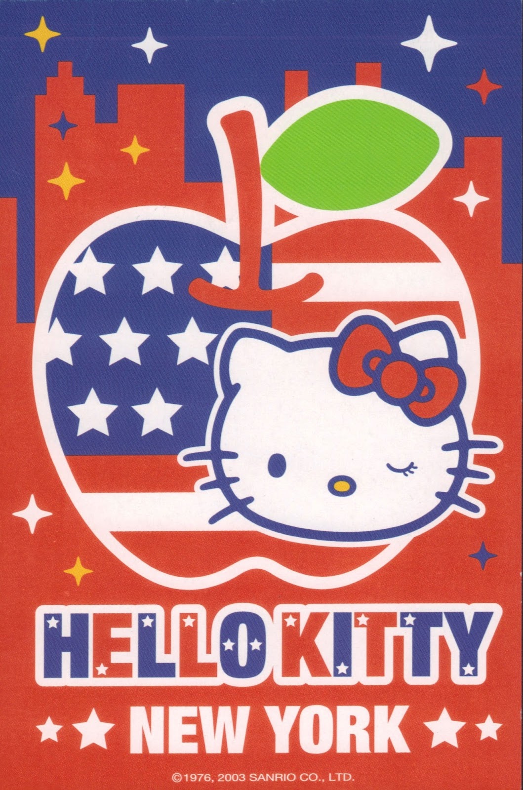 My Awesome Postcard Blog: New York Postcards, Part 4 - Hello Kitty
