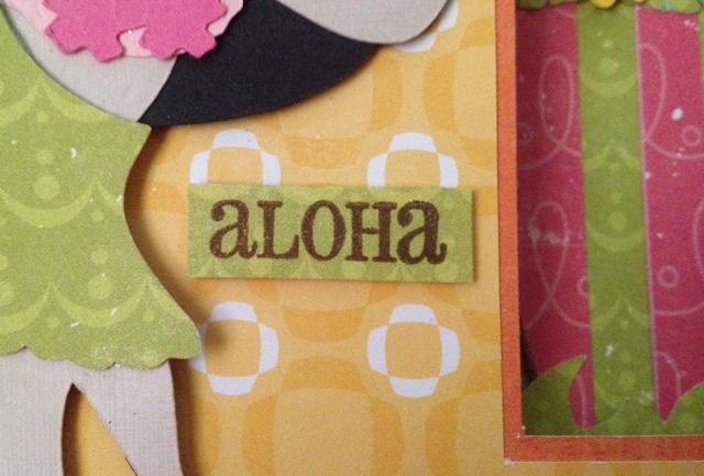 The Crafty Kitten: Aloha Cutie Card