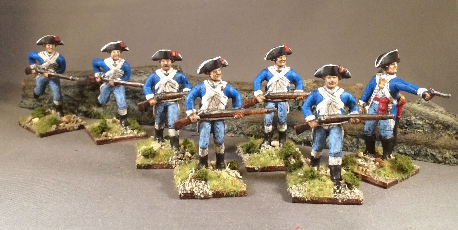 Bob's Miniature Wargaming Blog: Some holiday 54mm AWI
