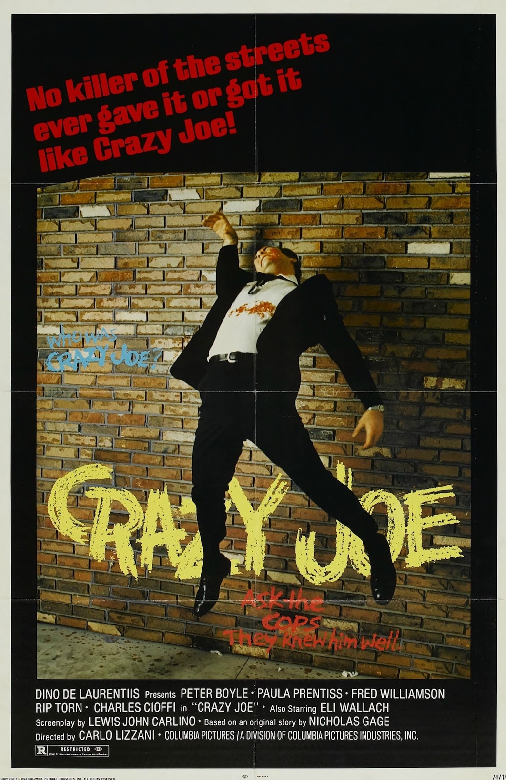 Good Efficient Butchery: Retro Review: CRAZY JOE (1974)