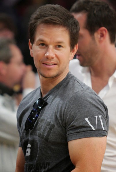 American Actor Mark Wahlberg On t-shirt