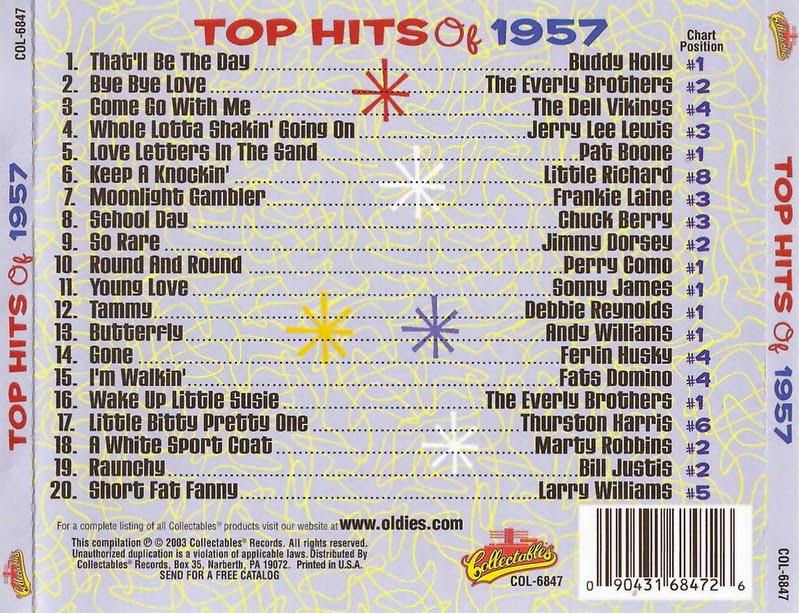 ENTRE MUSICA: TOP HITS OF THE FIFTIES - 1957 Varios artistas