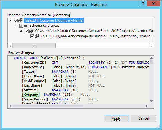 BI Future Blog: Some features of SQL Server Data Tools