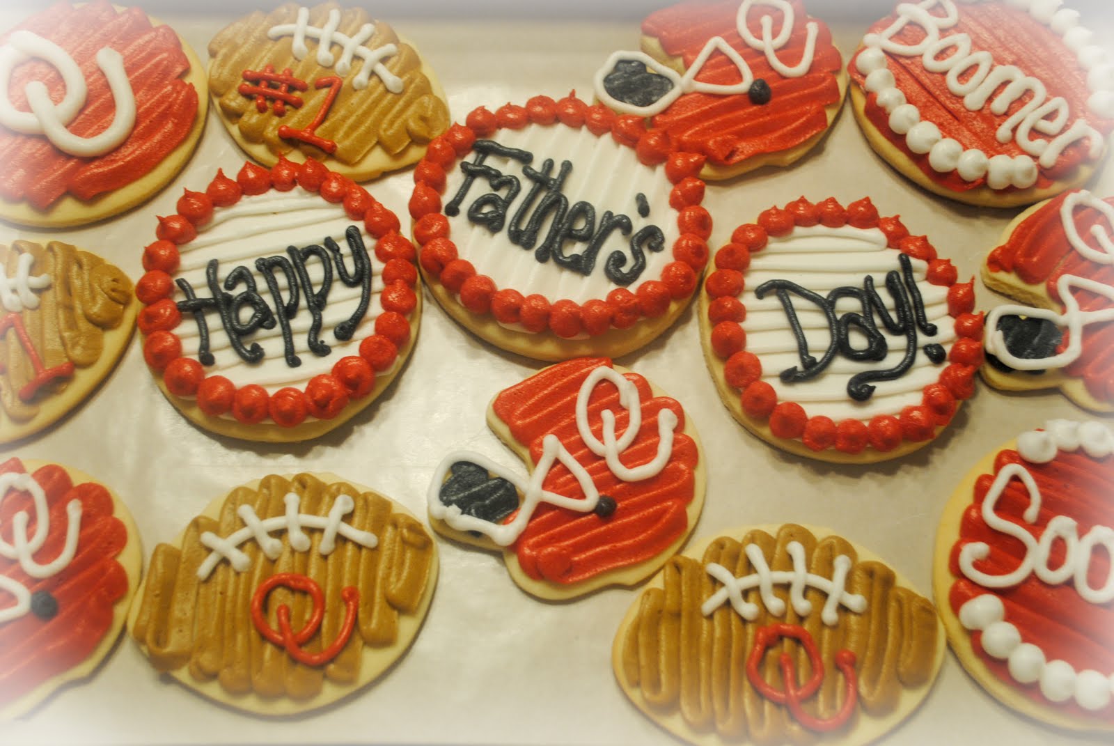 Candace's Cookie Creations: Happy Father's Day OU Cookies