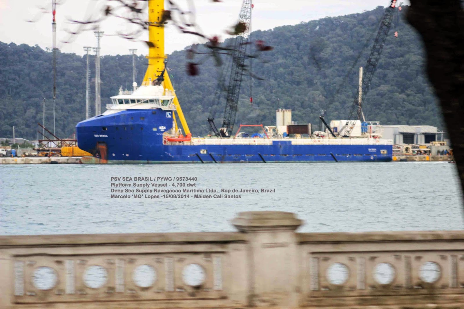 Santos Shiplovers: PSV Sea Brasil / PPWQ - Maiden call no terminal ...