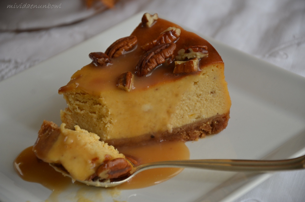 Mi vida en un bowl: Cheesecake de calabaza con caramelo salado & nueces ...