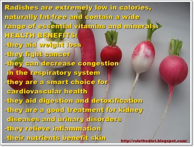 weight loss for a healthy lifestyle: HEALTH BENEFITS OF RADISHES