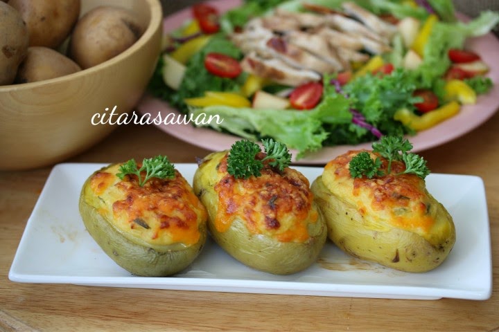 Kentang Keju Panggang / Baked Cheese Patato ~ Resepi Terbaik