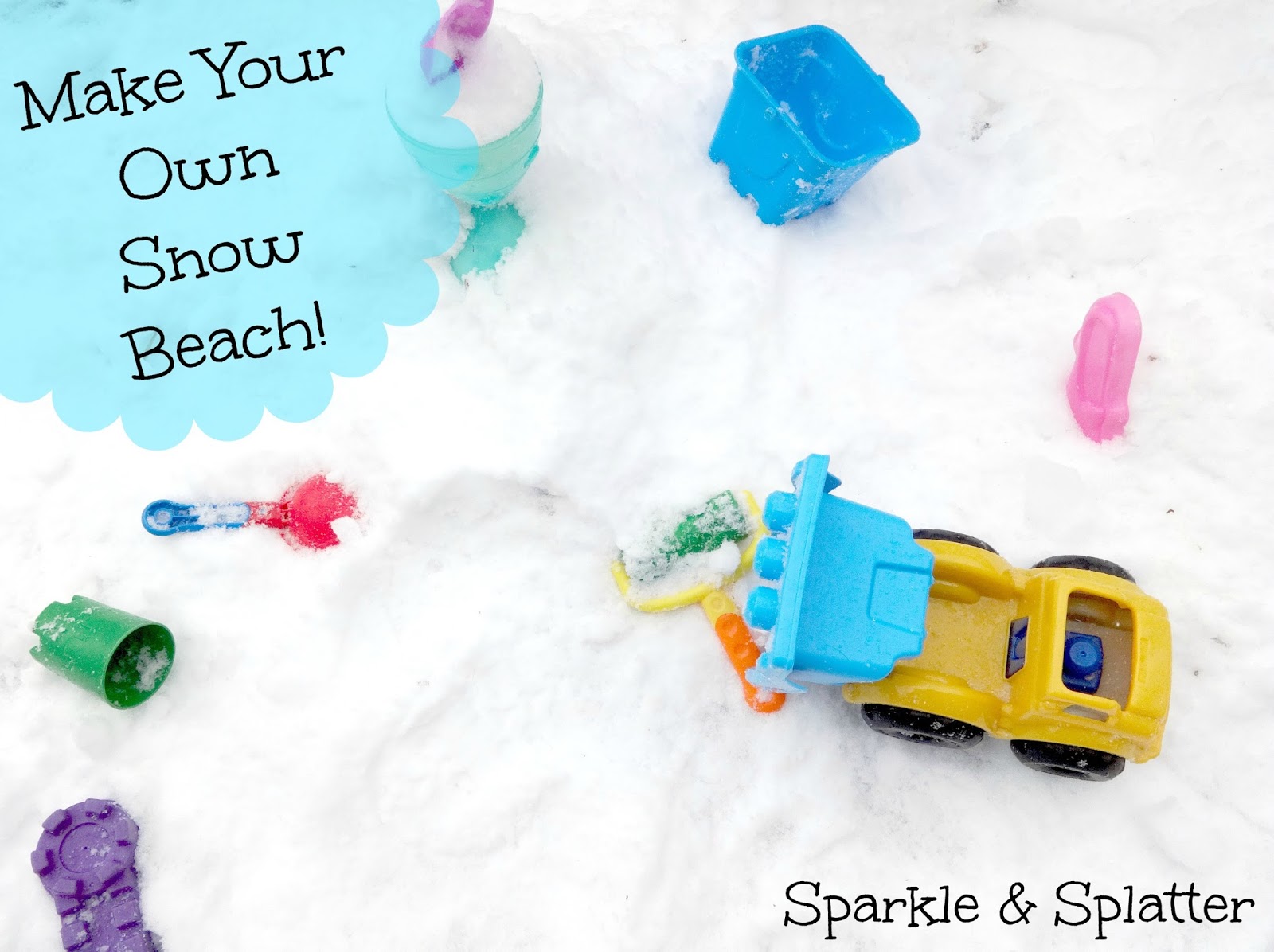 Sparkle and Splatter: A Day At Snow Beach!