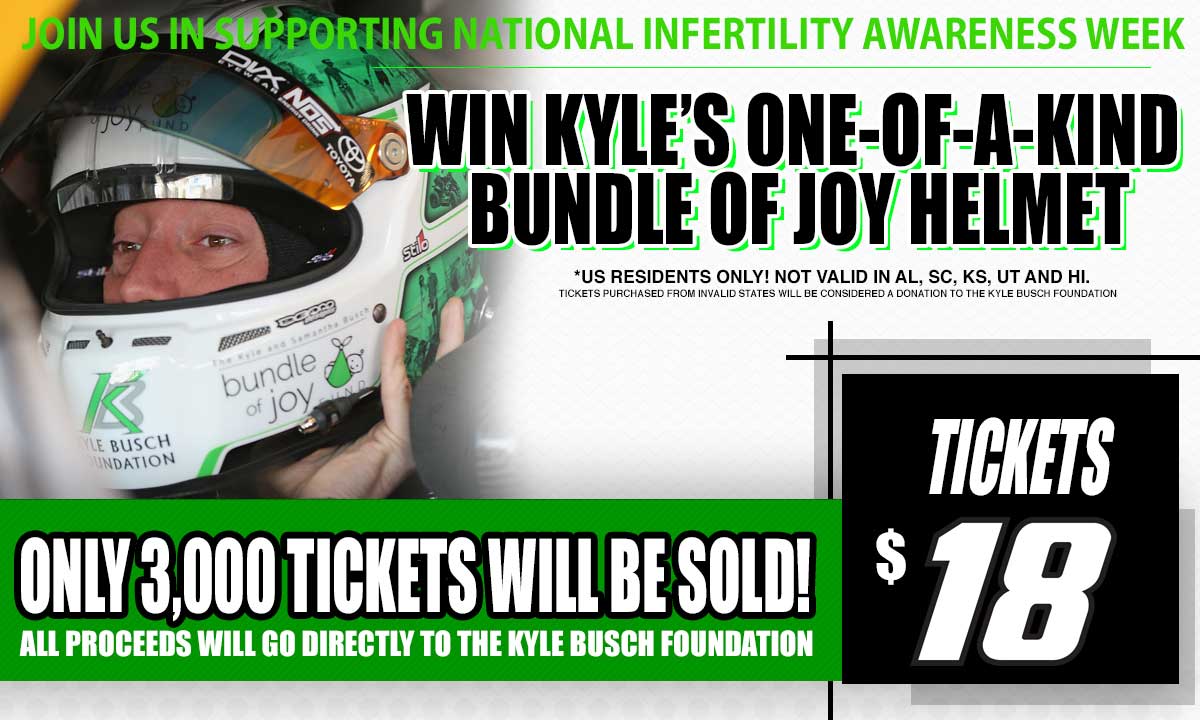 NASCAR Race Mom: “Win Kyle’s Bundle of Joy Helmet” Raffle