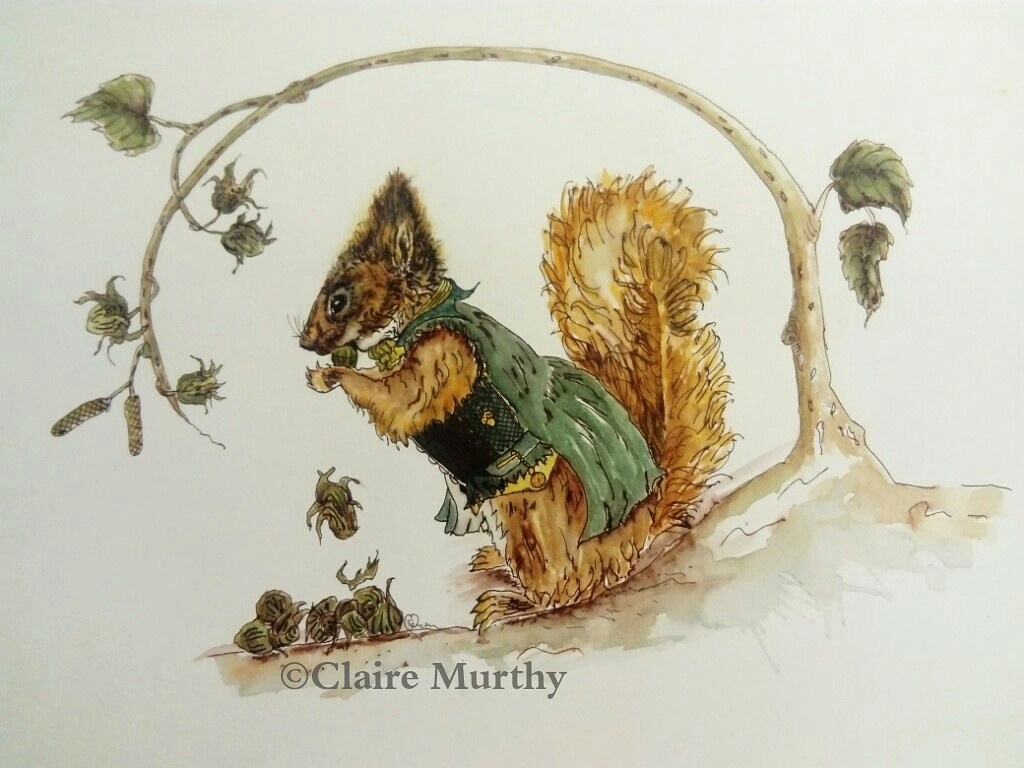 British Wildlife Art : Squirrels