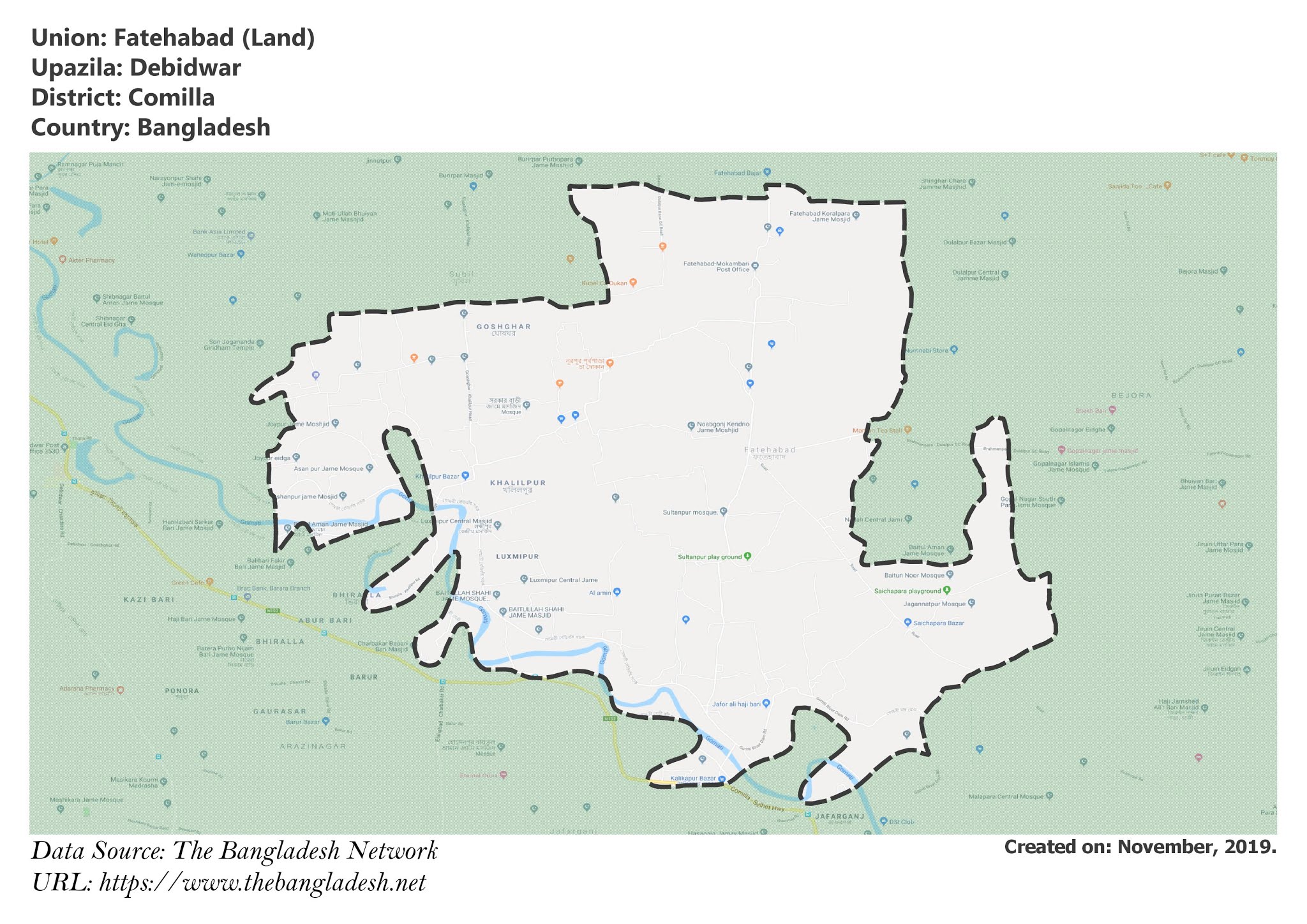 Fatehabad Union, Comilla