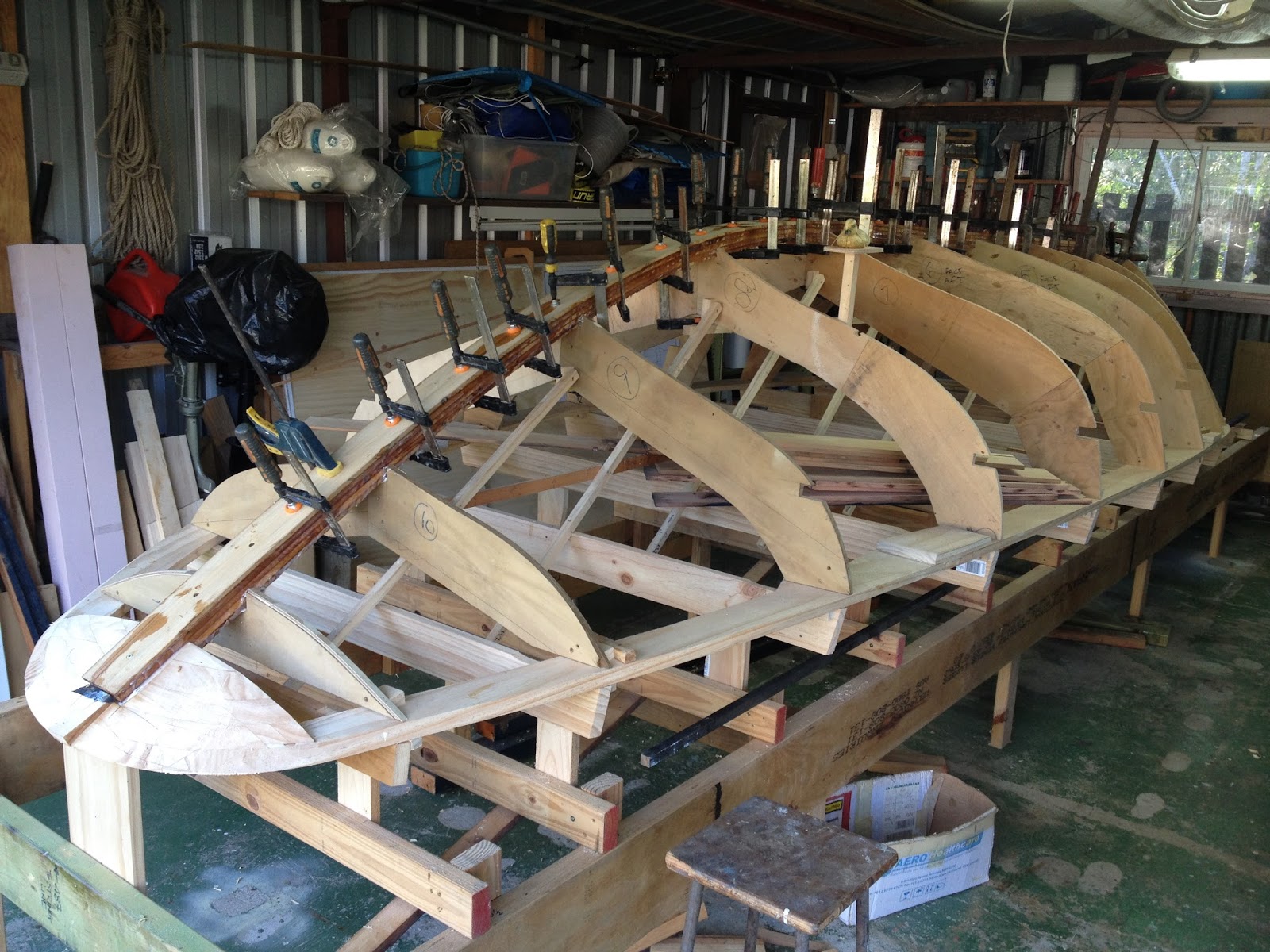 Dave's Fantail Launch Build: Stern Block, Inner Keel and Stem