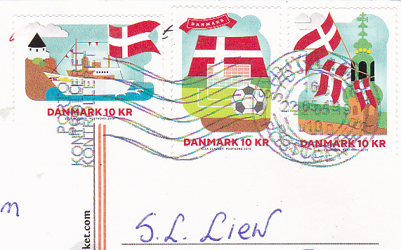 Postcard A La Carte: Denmark - Flag