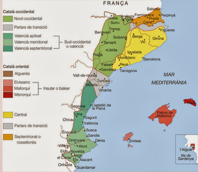 2n BATXILLERAT VALENCIÀ IES ISABEL DE VILLENA: Dialectes del català