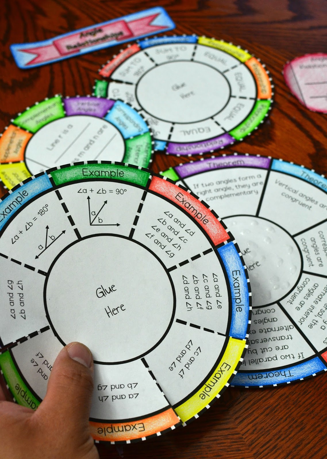 Math in Demand: Angle Relationships Foldable