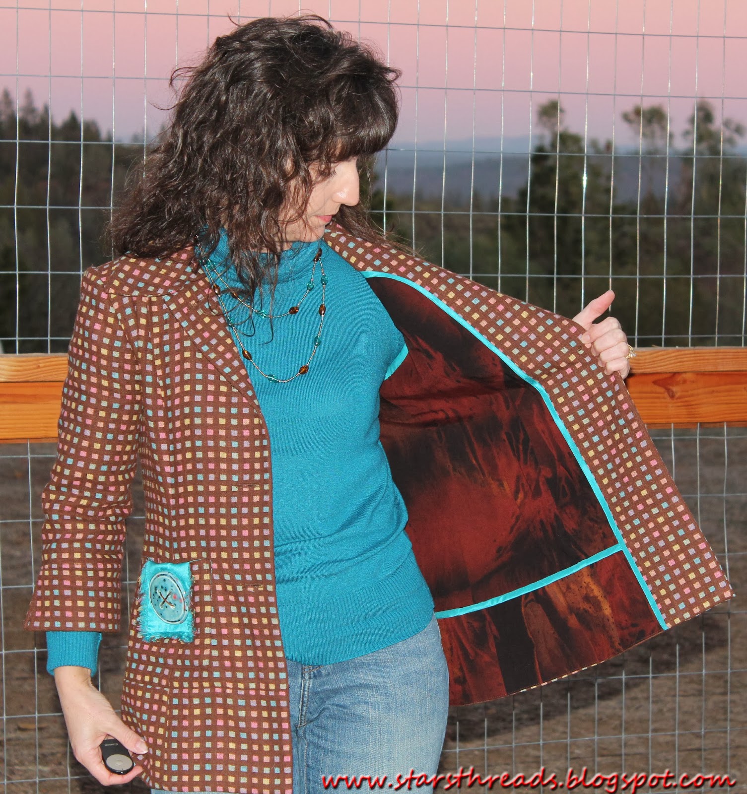 Star's Threads: Indigo Junction Trench Topper