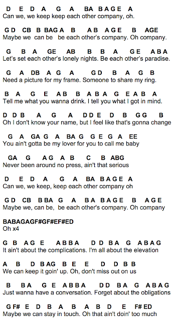 Flute Sheet Music: Company