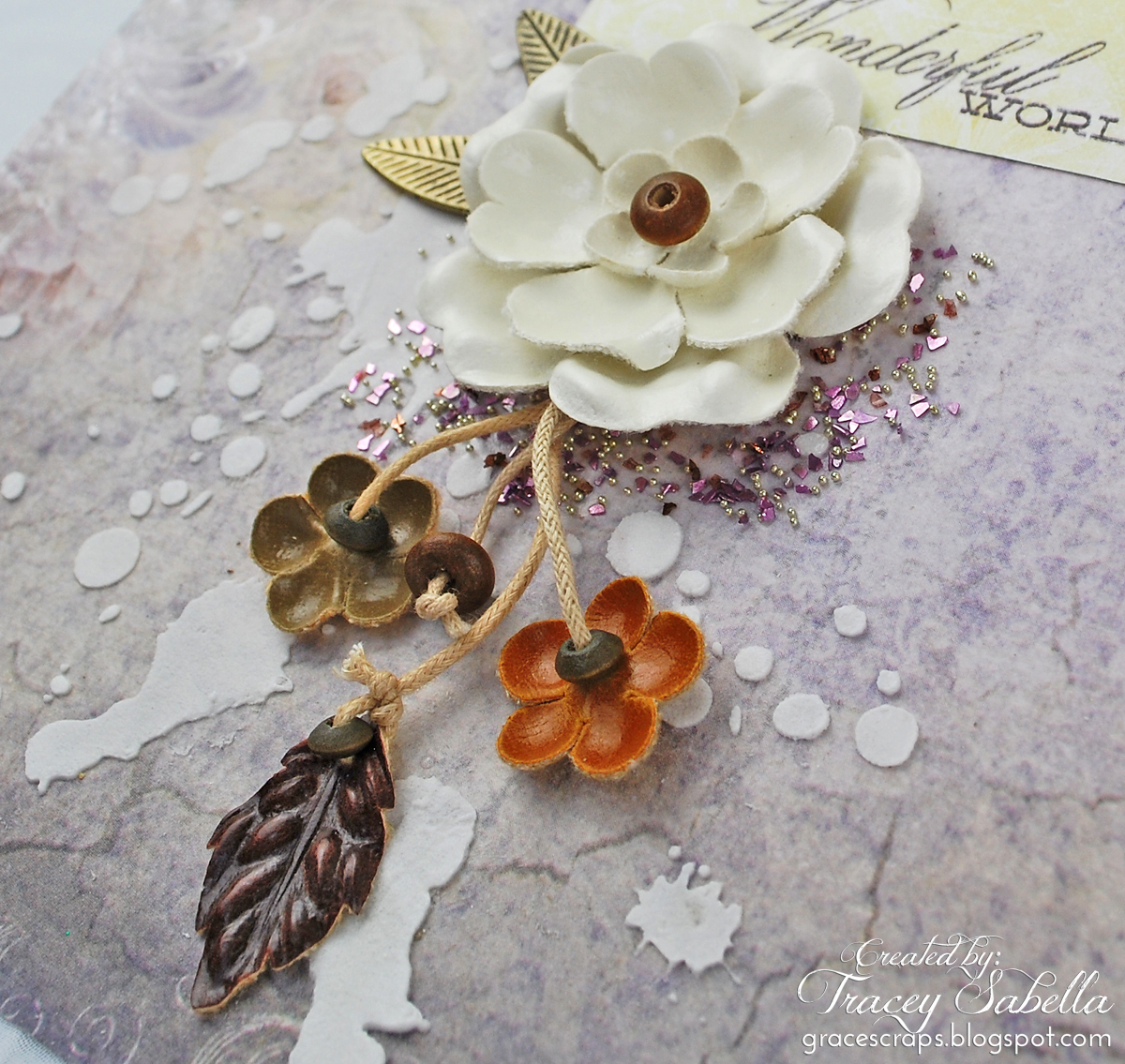 Using Helmar Liquid Scrap Dots To Position Flowers | Helmar