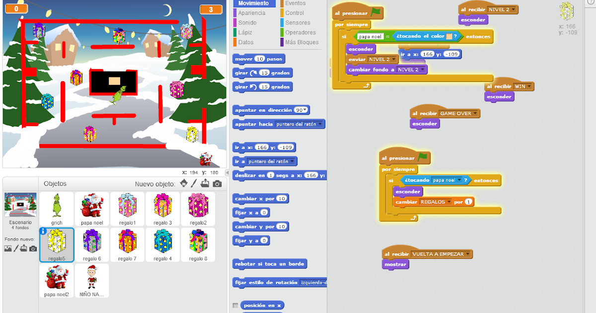 Juego Final Scratch Laberinto De Navidad