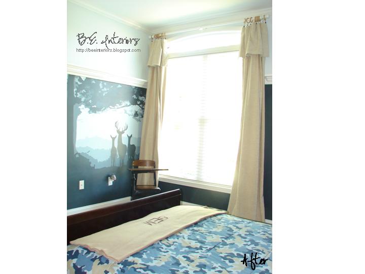 B.E. Interiors: Woodland Night Scene Mural