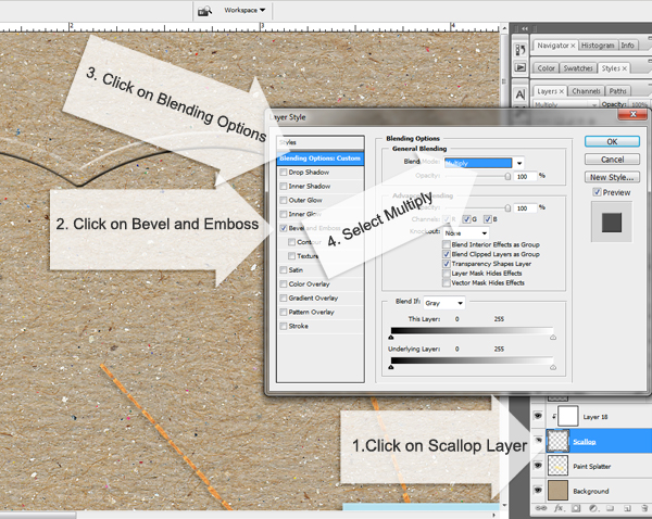 Digital Embossing Tutorial / Scrapping with Liz