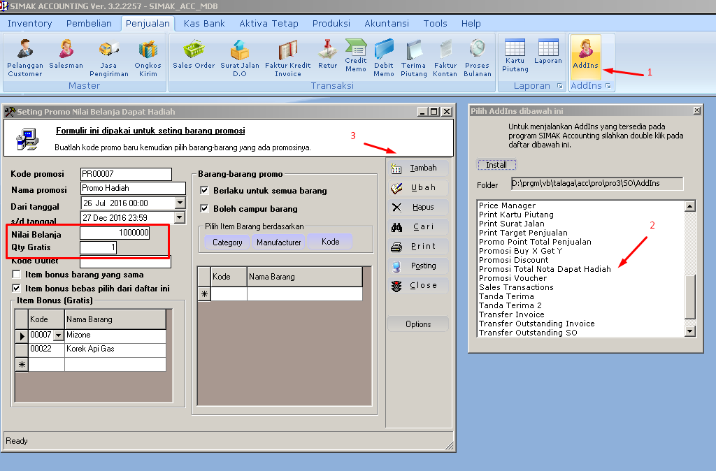 SIMAK Accounting Software: Program Promosi Total Nota Mendapatkan Hadiah