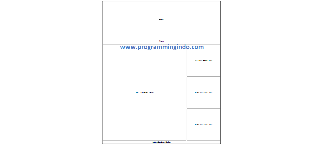 Membuat Web Dengan Tabel Keren - Dunia Programming