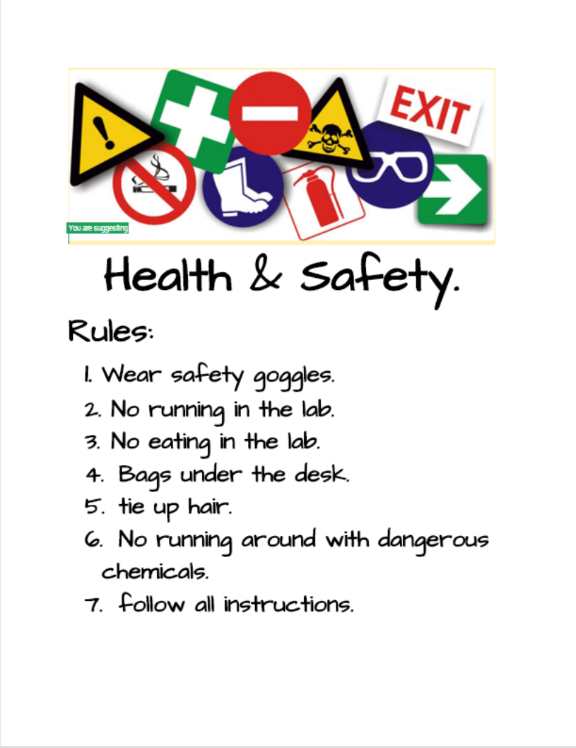 Health And Safety Poster
