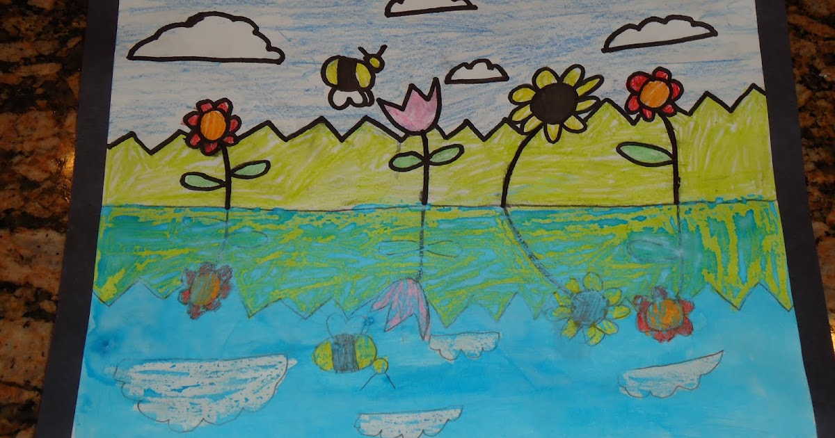 Teaching with TLC: Summer Reflections Art Project