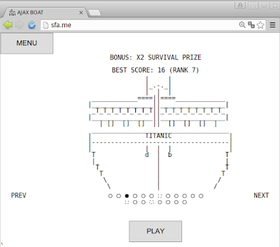 ASCII Art Boats: Titanic ASCII Art