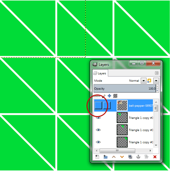 PhotoEffect: Triangle Grid Photo Collage in GIMP [Free Template]