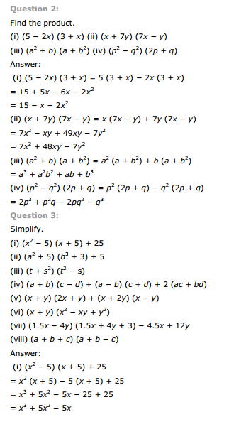 NCERT Text Book Solutions: NCERT Solutions for Class 8th Maths Chapter ...
