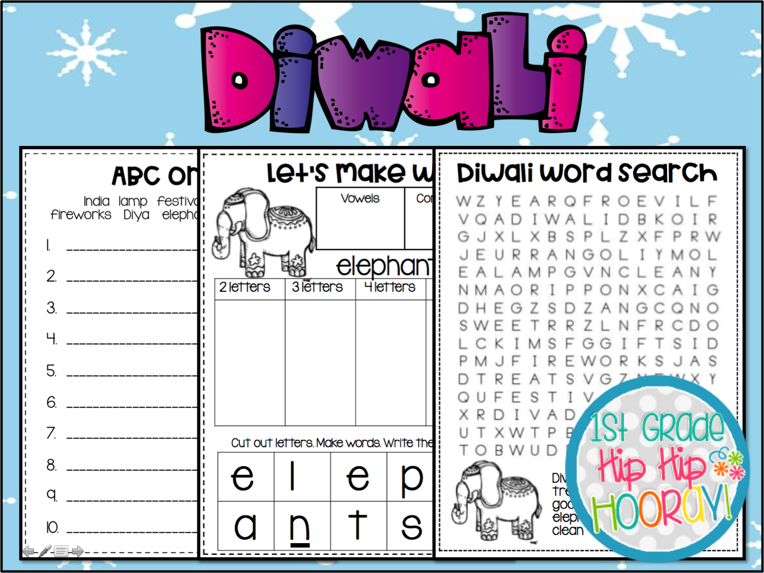 1st Grade Hip Hip Hooray!: Festival of Lights...Diwali