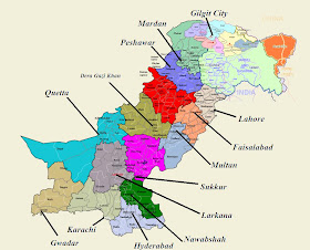 Pakistan Tourism Guide: Maps of Pakistan