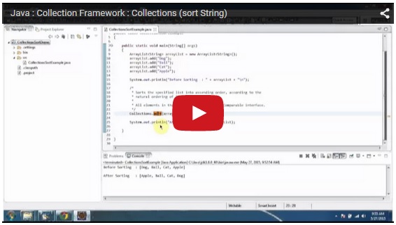 Java Ee Java Collection Framework Collections Sort String