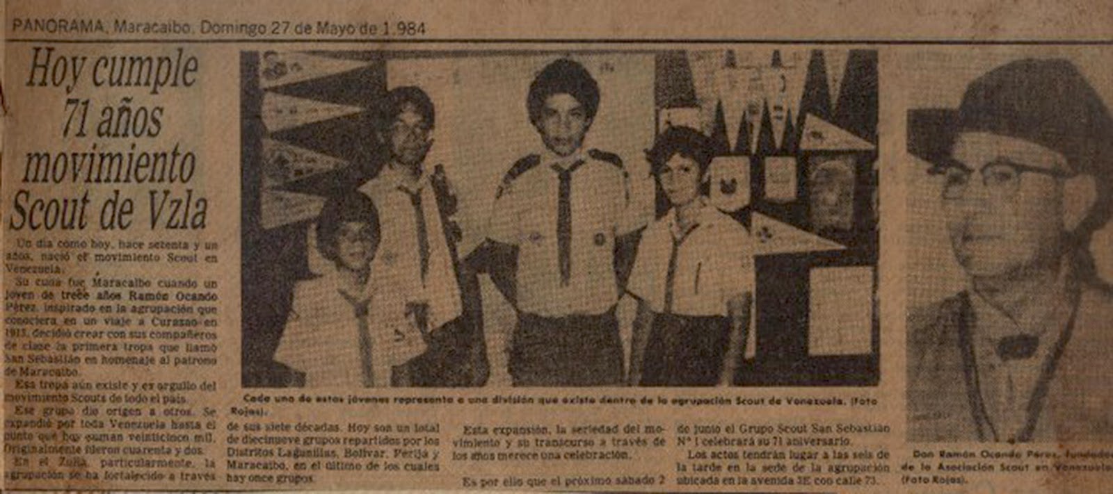 Museo Virtual Scouts Venezuela: Hoy cumple 71 años movimiento Scout de Vzla