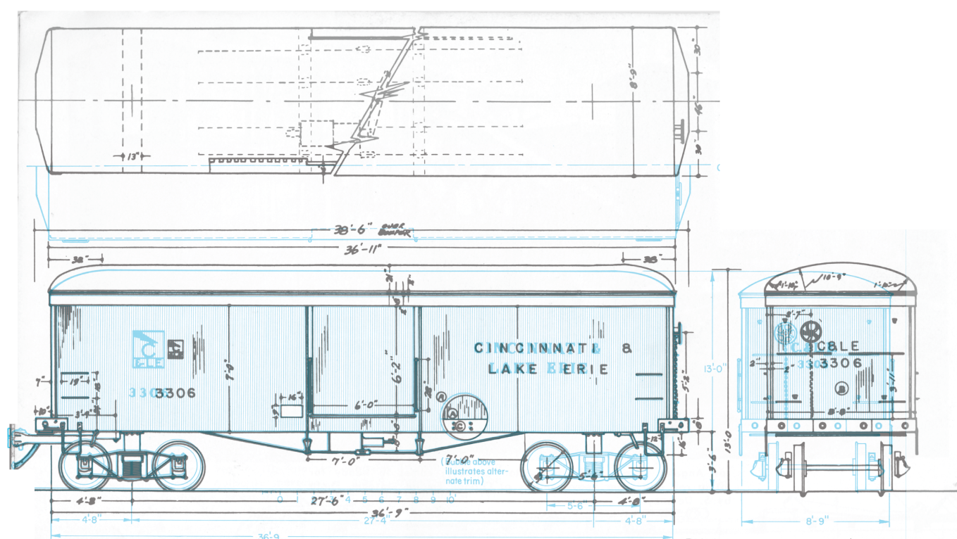 Railroad Freight Car Drawings