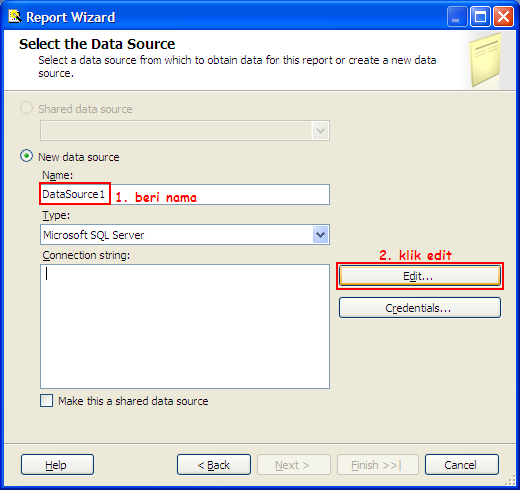 SSRS: Creating Report with SQL Server Reporting (Wizard)