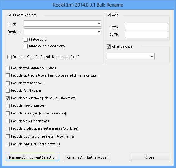 Revit Add-Ons: Rockit v2020.0.1