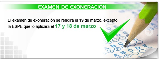 Examen de exoneración en universidades será el 19 de marzo