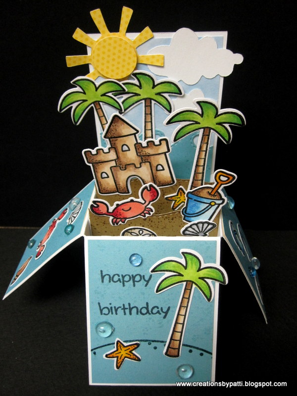Creations by Patti: Beach Themed Birthday Box Card