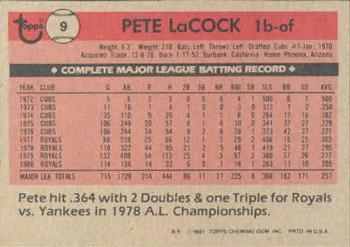 Baseball Cards Come to Life!: 1981 Topps Pete LaCock