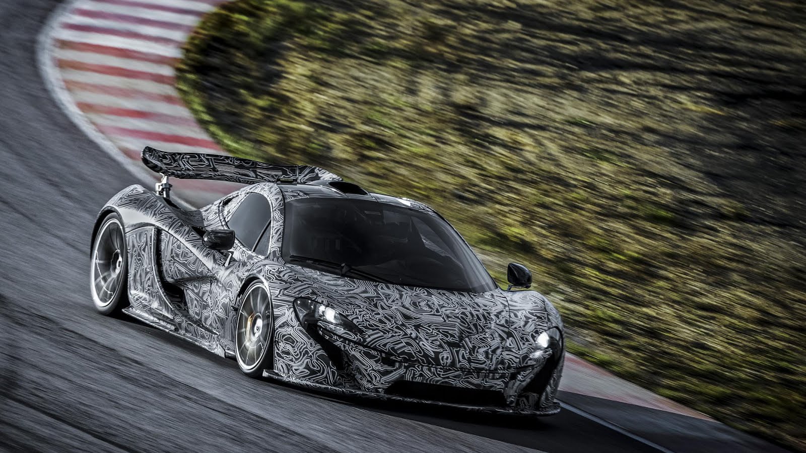 Watch the McLaren P1 Being Driven on a Race Track and Spitting Flames ...