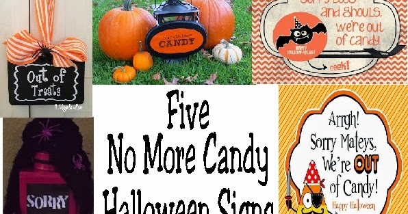 DIY Party Mom: 5 No More Candy Signs
