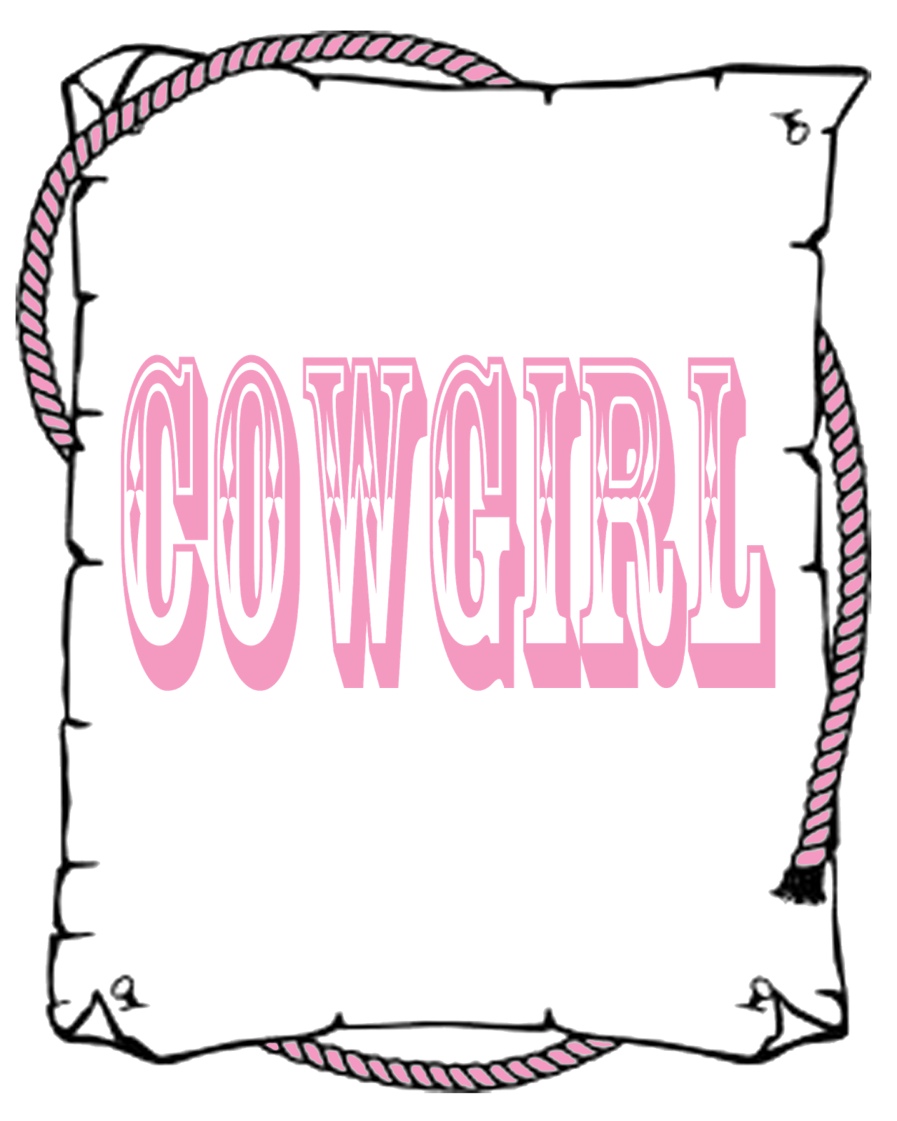 Crafts And Creations By Dancing Cowgirl Design: Free Printable Cowgirl ...