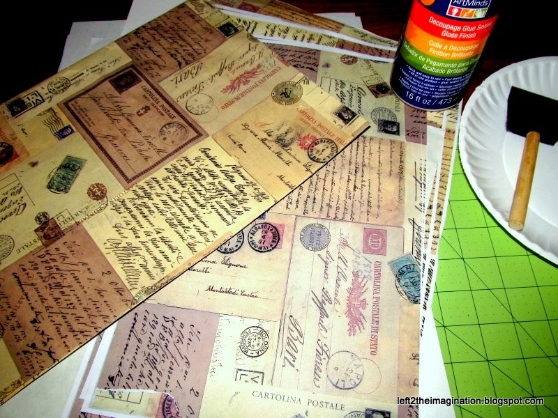 Cupboard Makeover- Postcards, Paper, and Pottery | left2theimagination