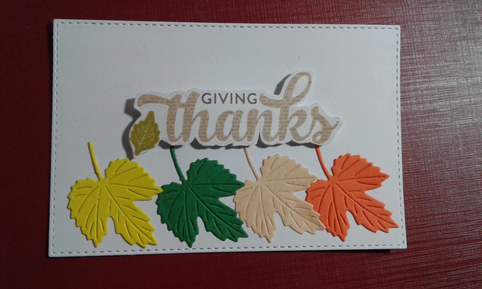 Mi Scrap: tarjeta para el Thanksgiving Day